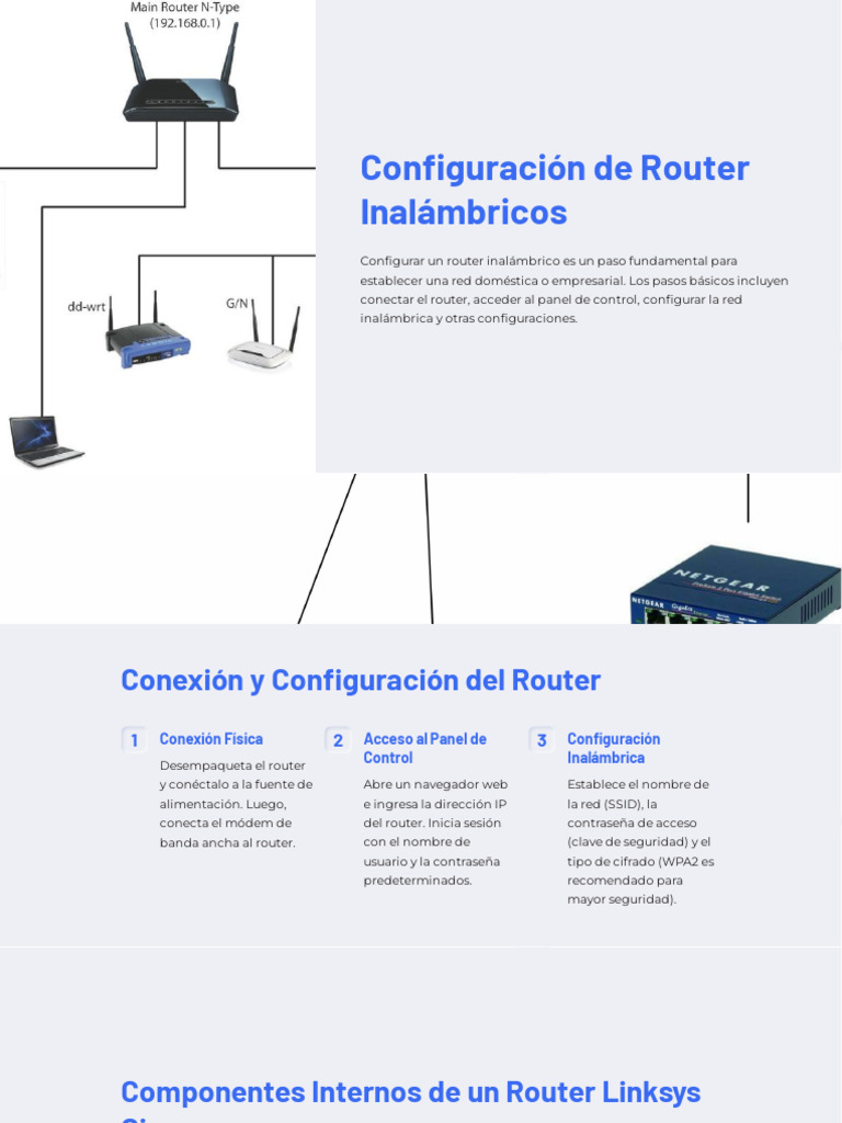 Configuración de Router INALAMBRICOS | PDF | Enrutador (Computación ...