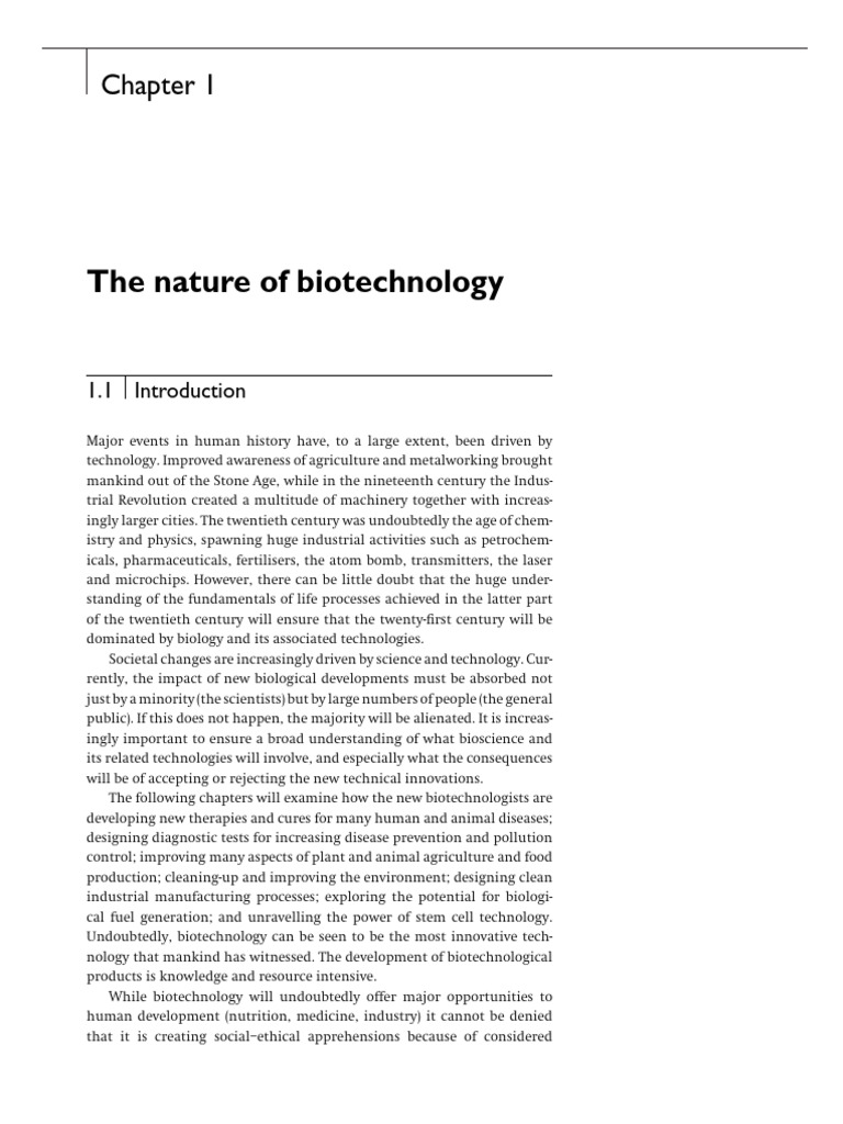 Biotechnology Unit 1 | PDF | Biotechnology | Microorganism