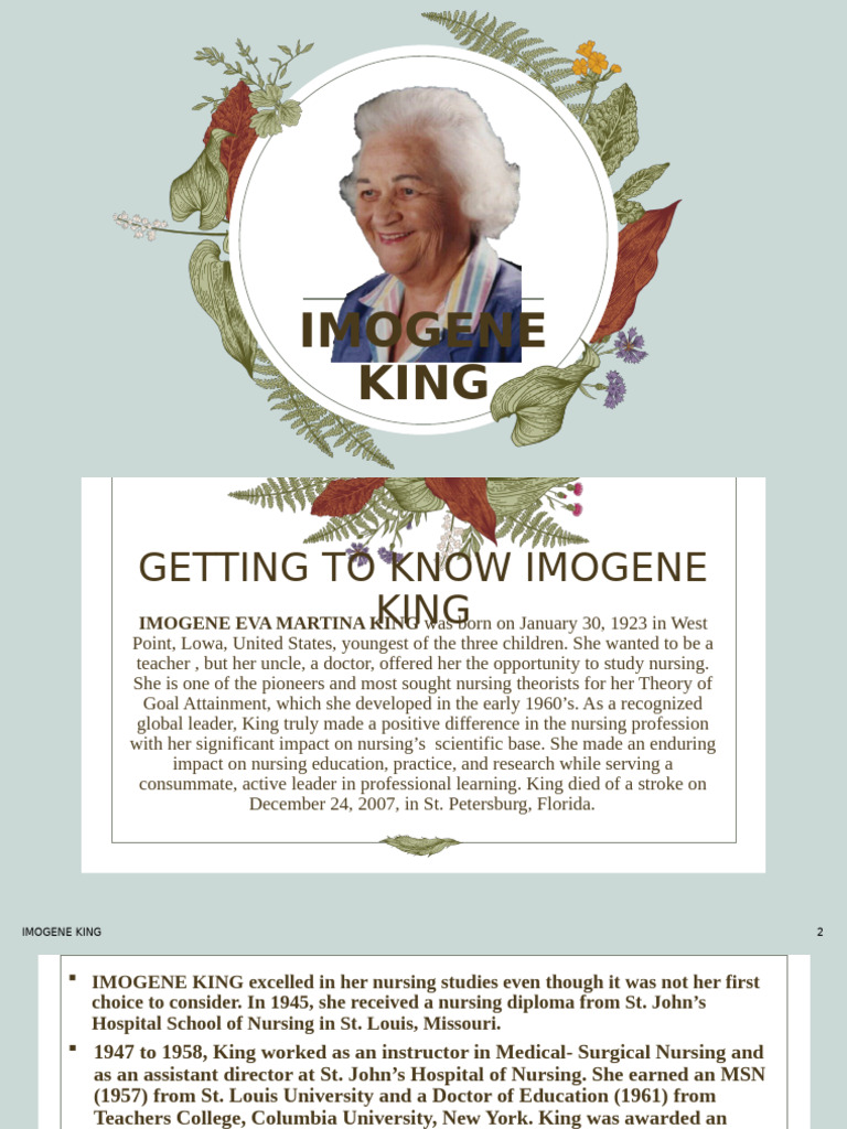 IMOGENE-KING-REPORT. | PDF | Nursing | Interpersonal Communication