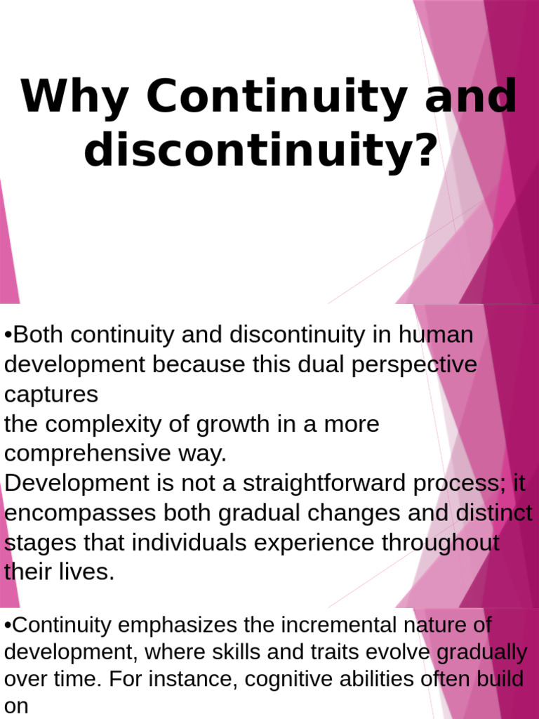 grp7 Continuity Vs Discontinuity | PDF