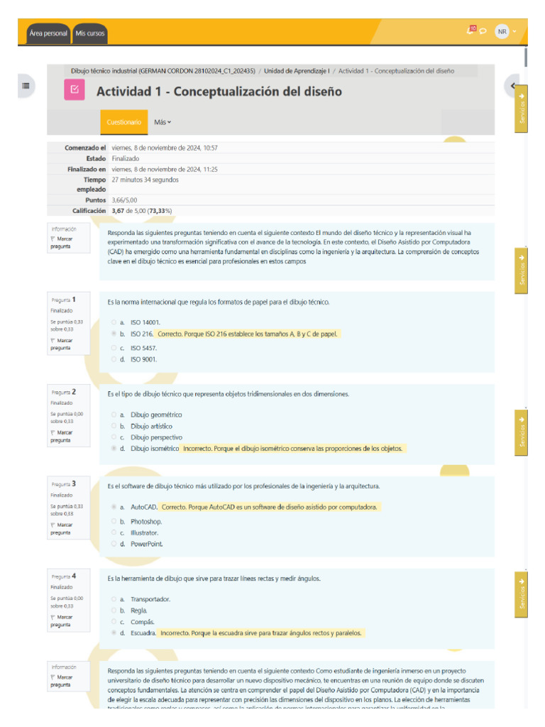 Evaluacion 1 Primer Intento | PDF