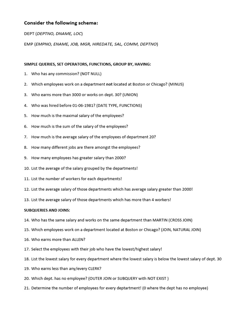 pr01 - SQL - DML - Exercises - 2025 | PDF