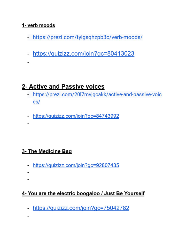 Verb Moods and Voice Overview | PDF