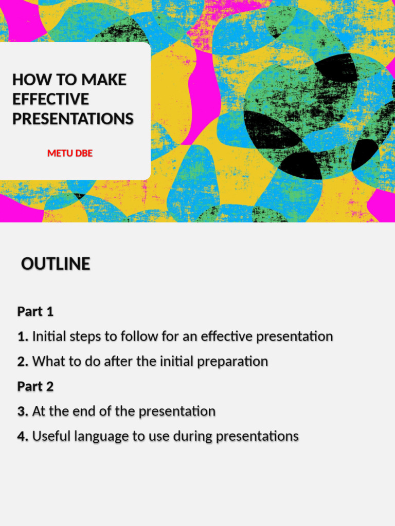 How To Make Effective Presentations | PDF | Body Language | Nonverbal ...
