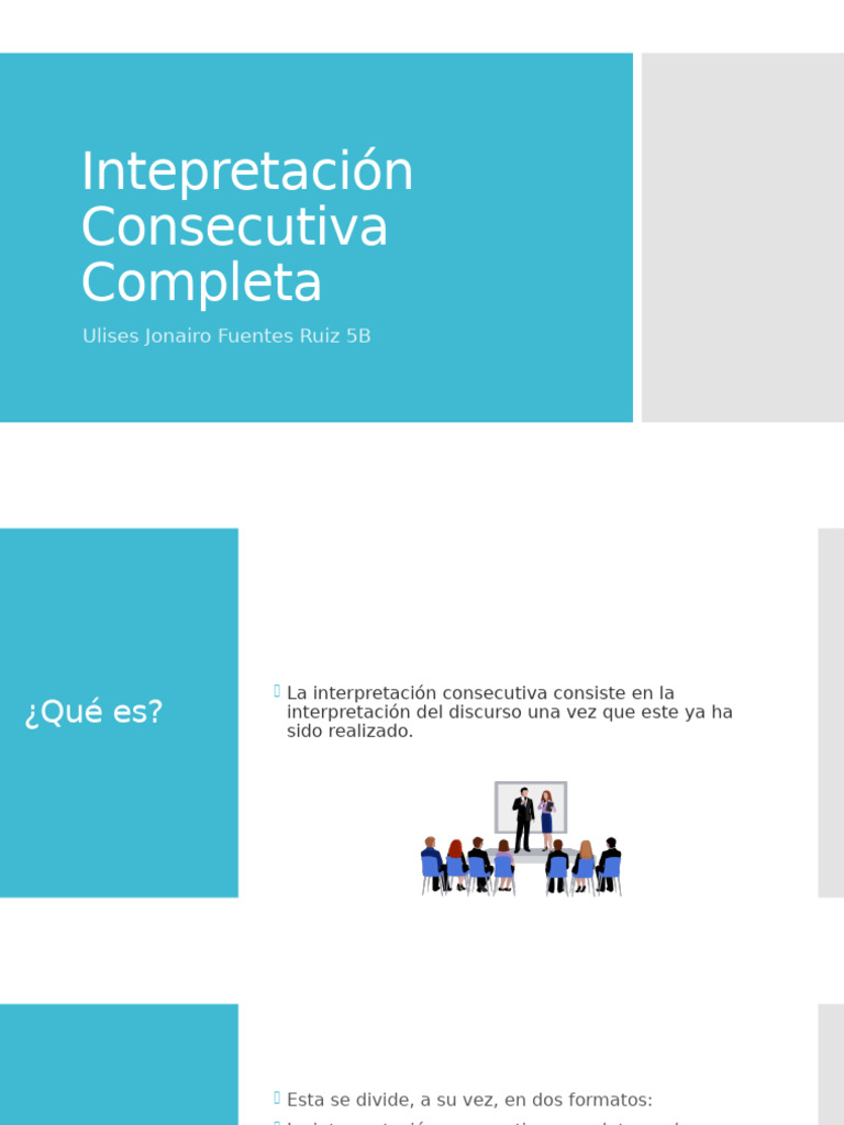 Interpretación Consecutiva | PDF