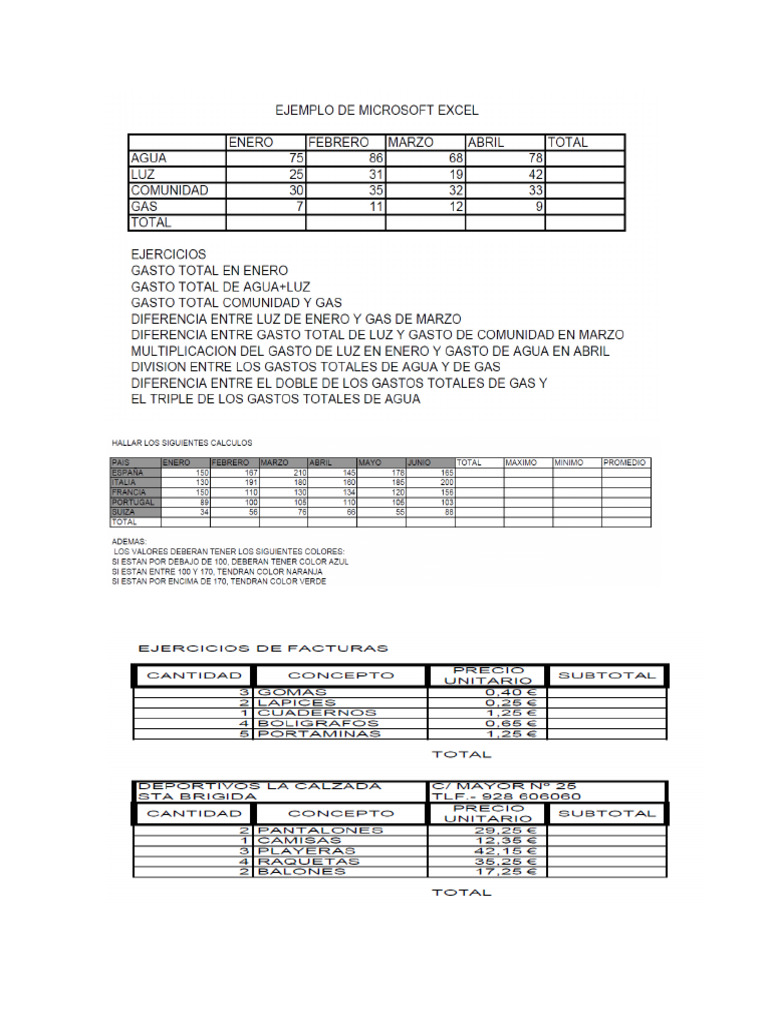 Ejercicio Basico | PDF