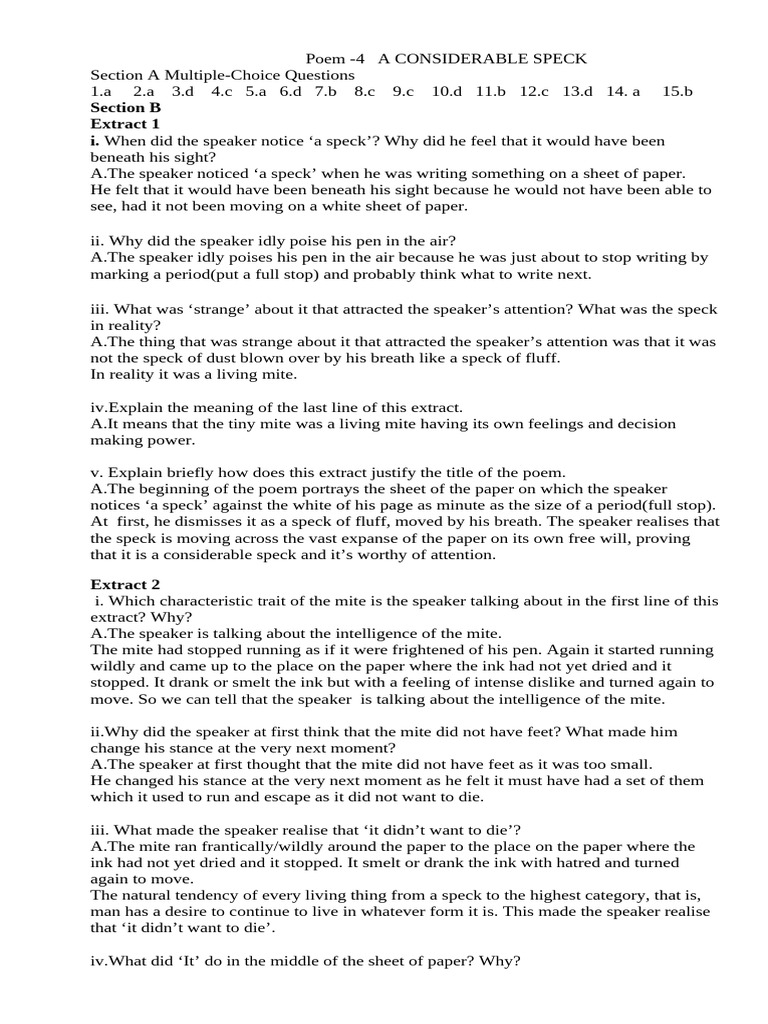 A Considerable Speck | PDF | Mind | Creativity