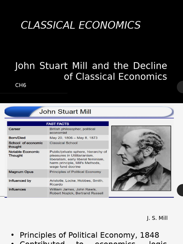 CH 6 J.S. Mill and The Decline of Classical Economics | PDF | John ...