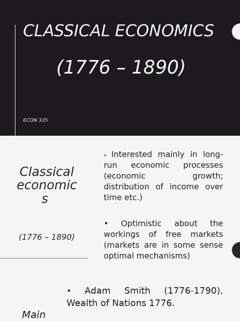 CH 4 Classical Economics ADAM SMITH 1 | PDF | Value (Economics ...