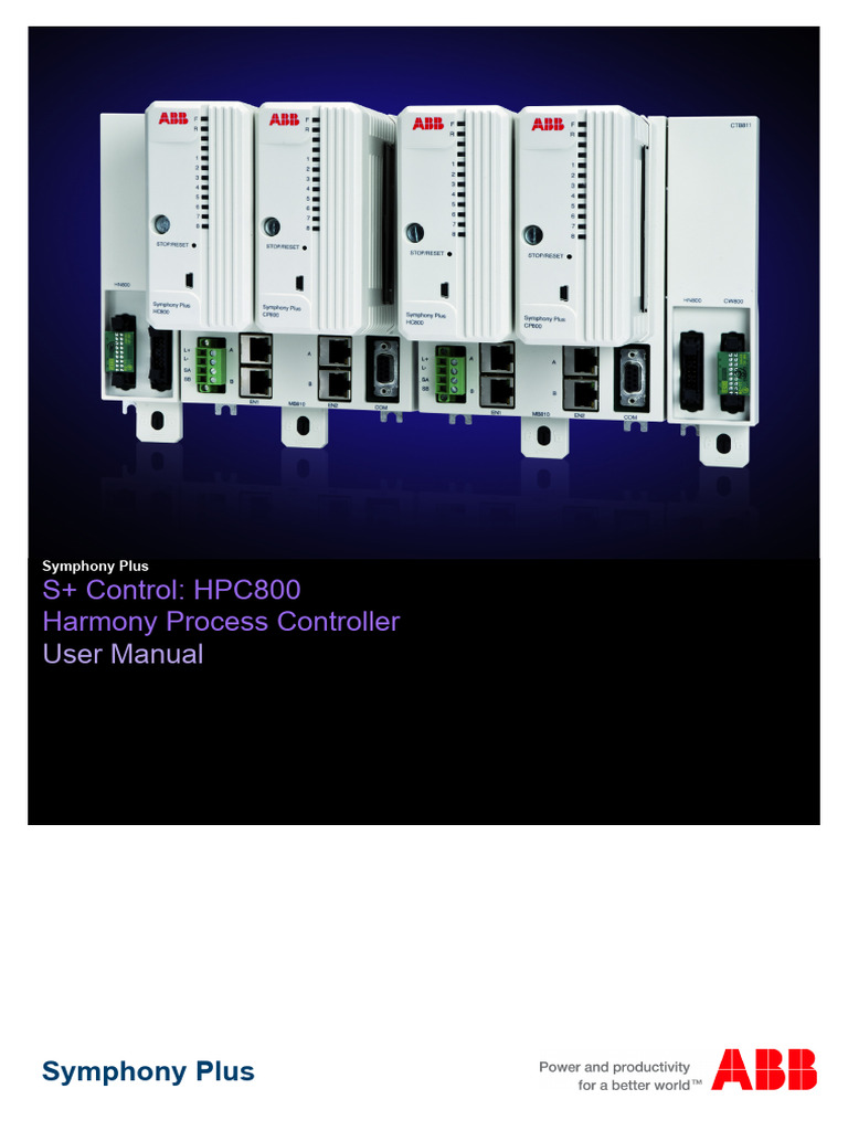 2vaa001586 A en S Control Hpc800 Harmony Process Controller | PDF ...
