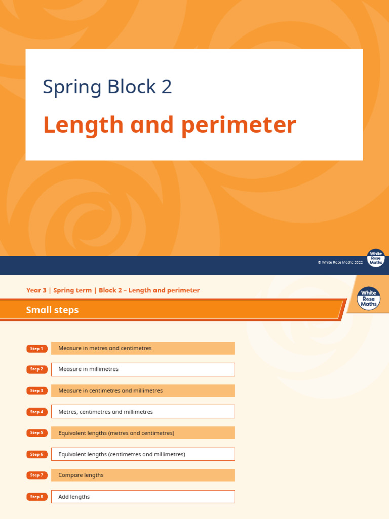 Year 3 Length and Perimeter Guide | PDF | Length | Volume
