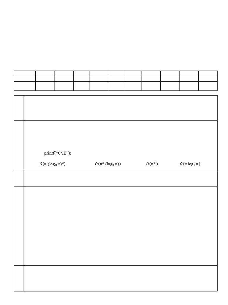UCS301 Quiz 1 With Solutions | PDF | Queue (Abstract Data Type) | Pointer (Computer Programming)