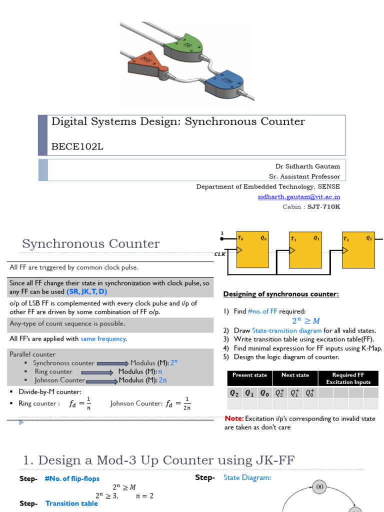 Designing Mod-5 Synchronous Counters | PDF | Electrical Circuits ...