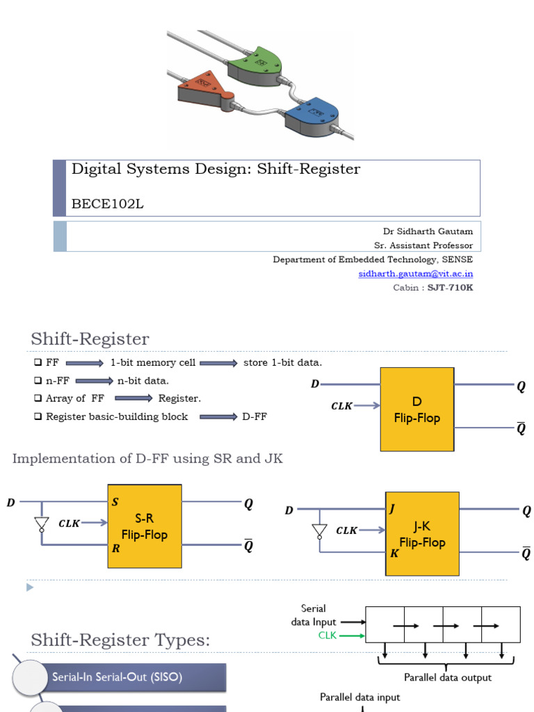 Module - 5 - Shift-Registers | PDF | Electronics | Computer Memory