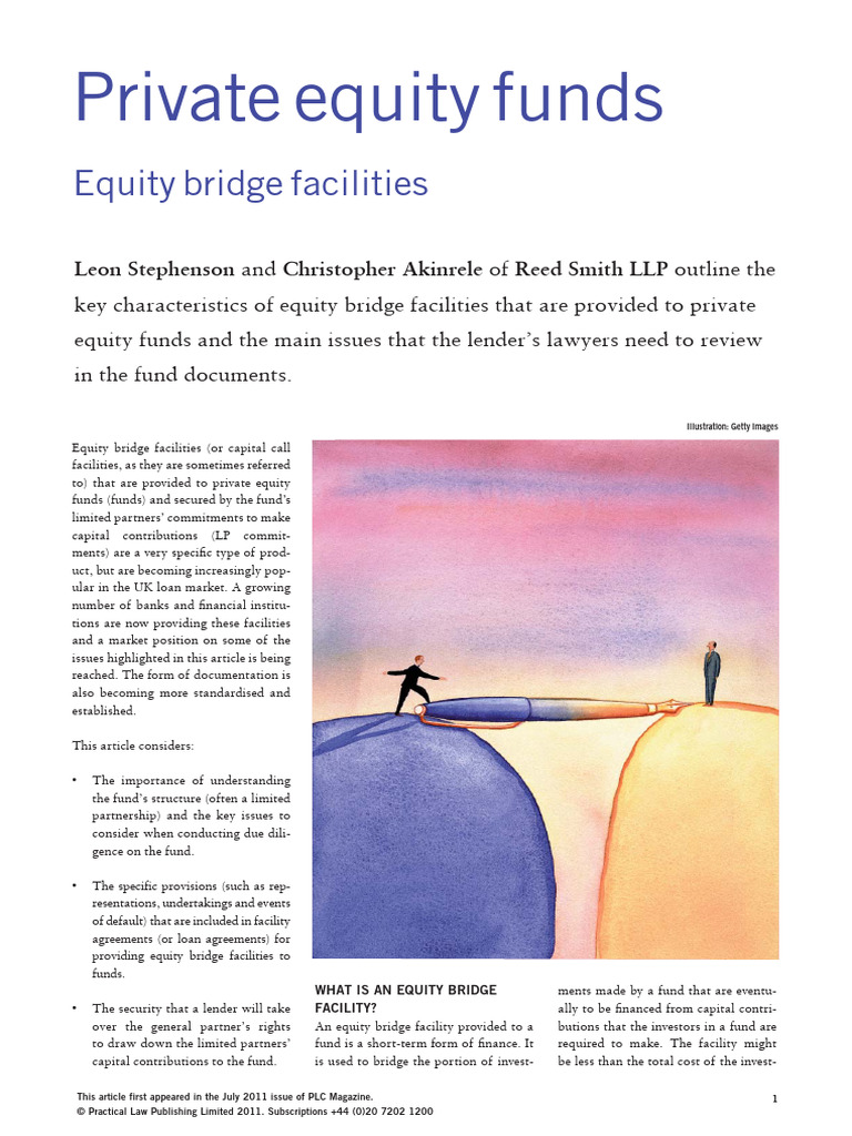 Private Equity Equity Bridge Facilities 1731258822 | PDF | Debt ...