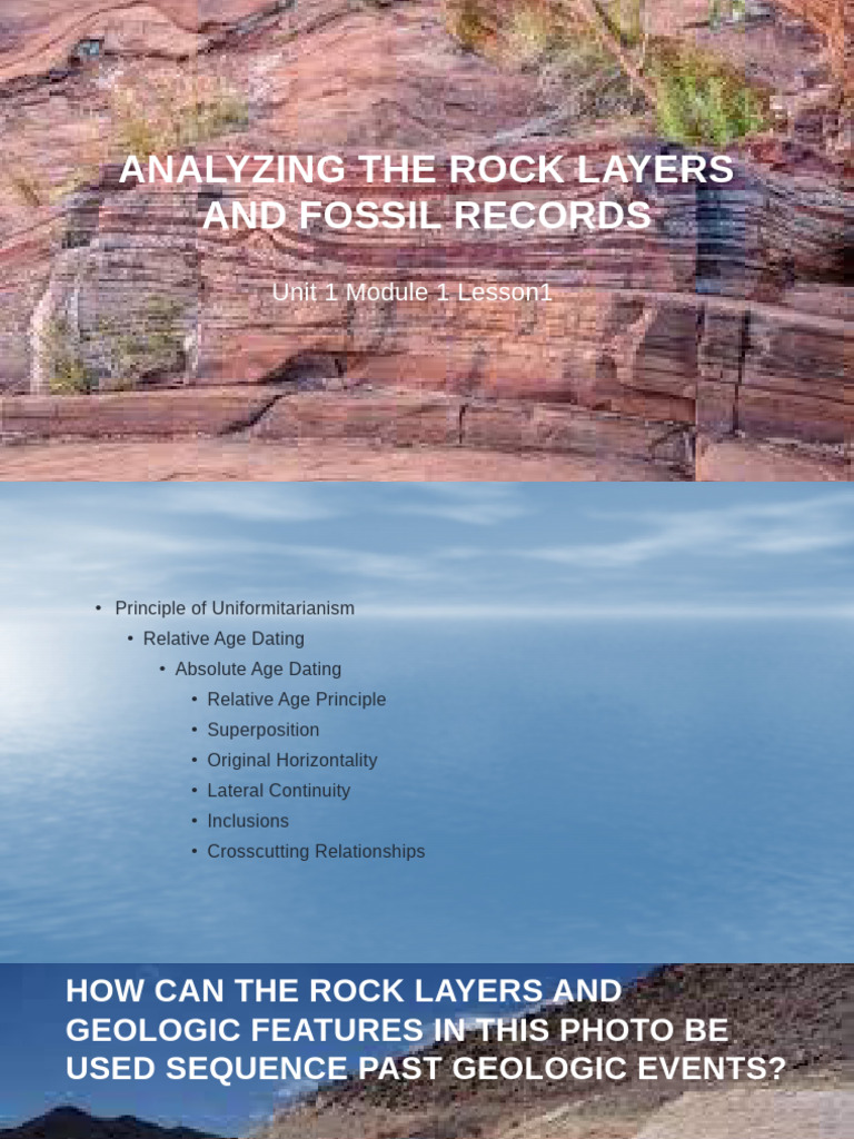 Rock Layers & Fossil Dating Guide | PDF | Social Science | Art