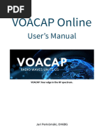 VOACAP Online User's Manual | PDF | Antenna (Radio) | Radio Propagation