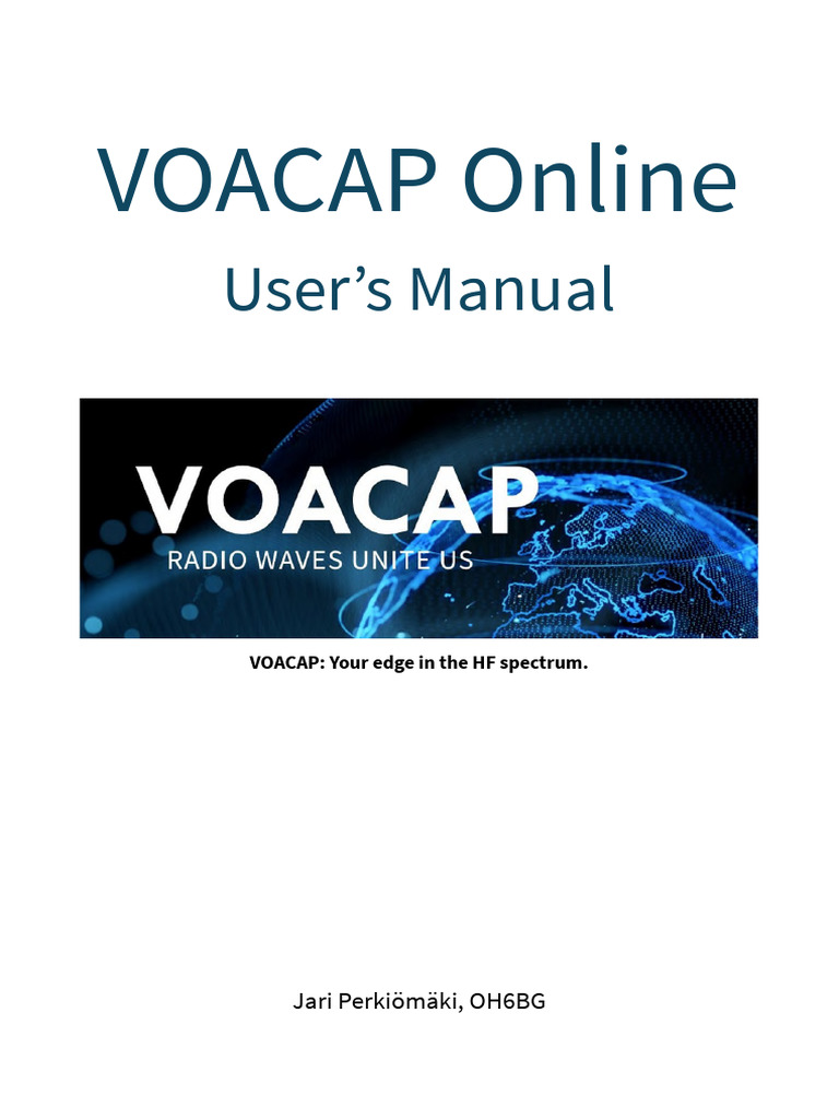 VOACAP Manual | PDF | Antenna (Radio) | Radio Propagation