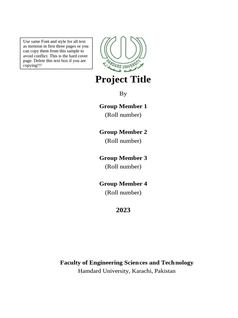 FYP Report Template Sample | PDF | Turnitin | Microsoft Word
