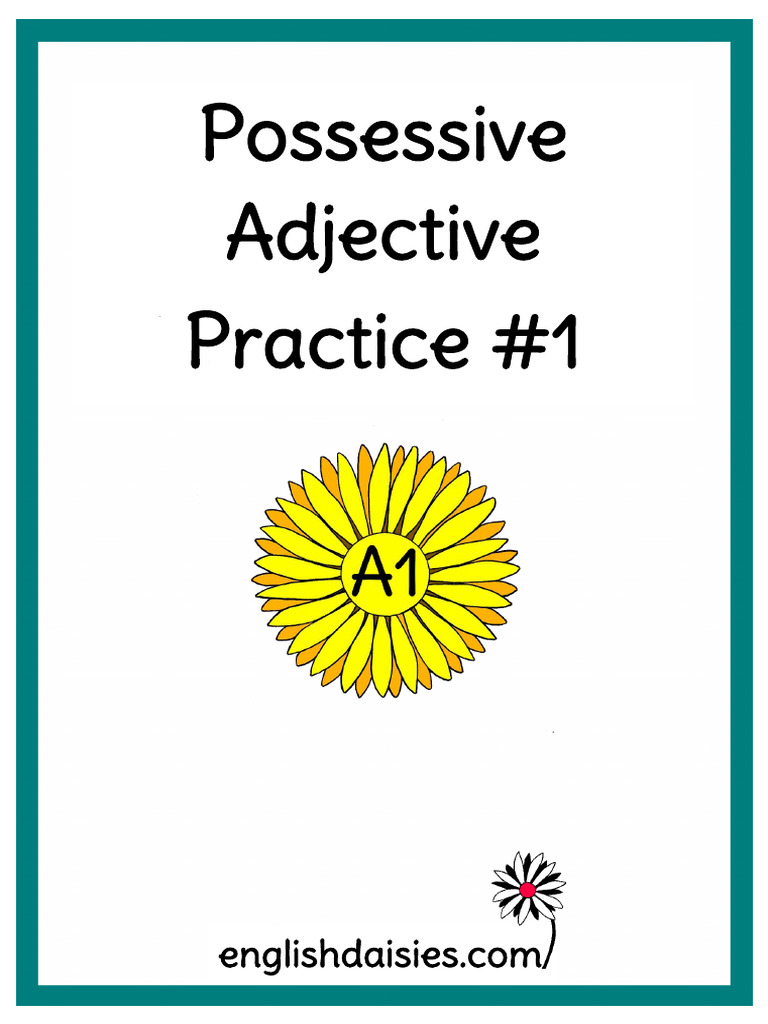 Possessive Adjective Practice Worksheet | PDF | Bedroom | Interior Design