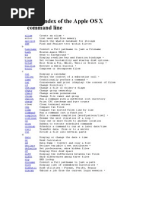 Mac OS X Terminal Commands List | PDF