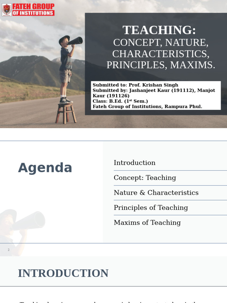 Teaching Learning Process | PDF | Teachers | Learning