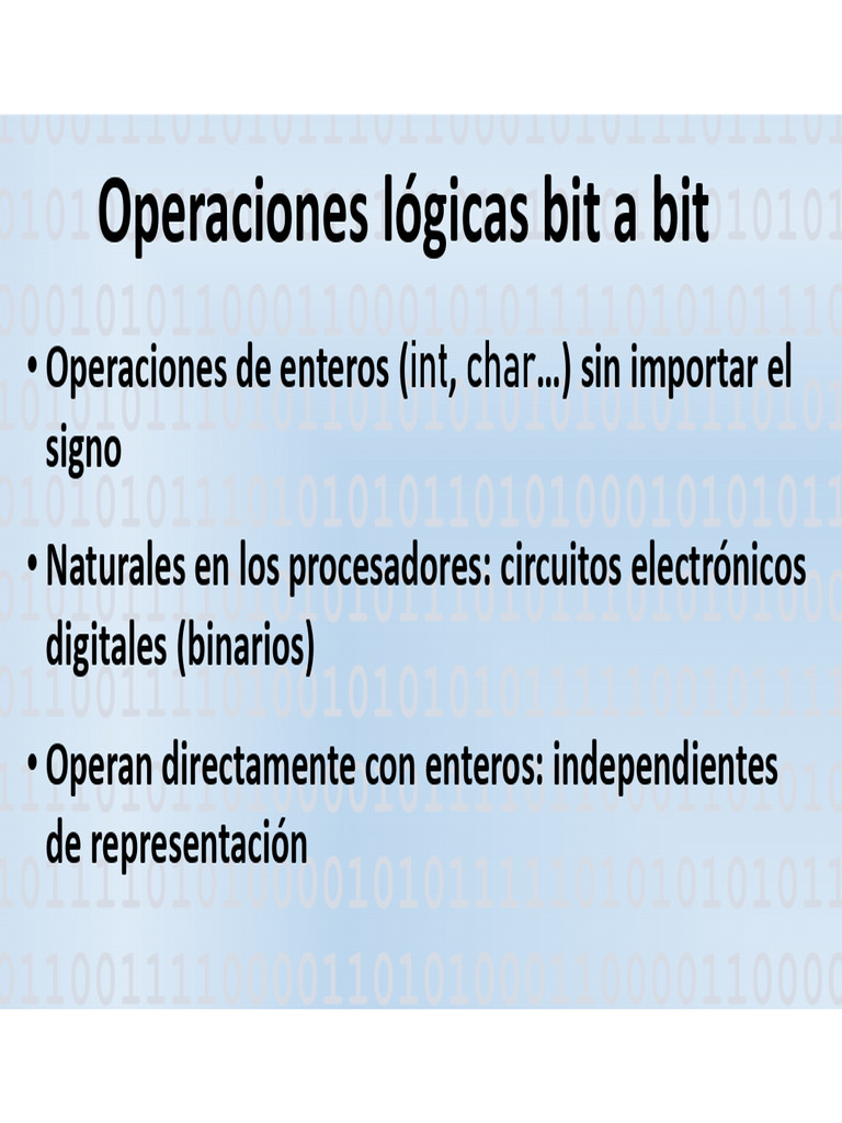 Operaciones Lógicas | PDF | Lógica matemática | Números