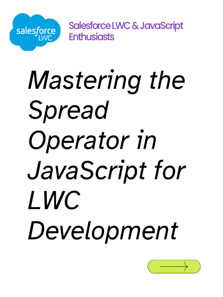 Mastering The Spread Operator in JavaScript For LWC | PDF