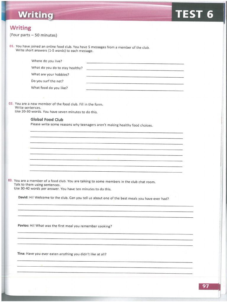 APTIS Writing 4 | PDF