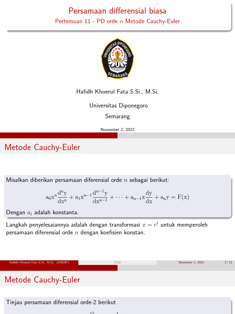 Differential Eq PT 11 | PDF