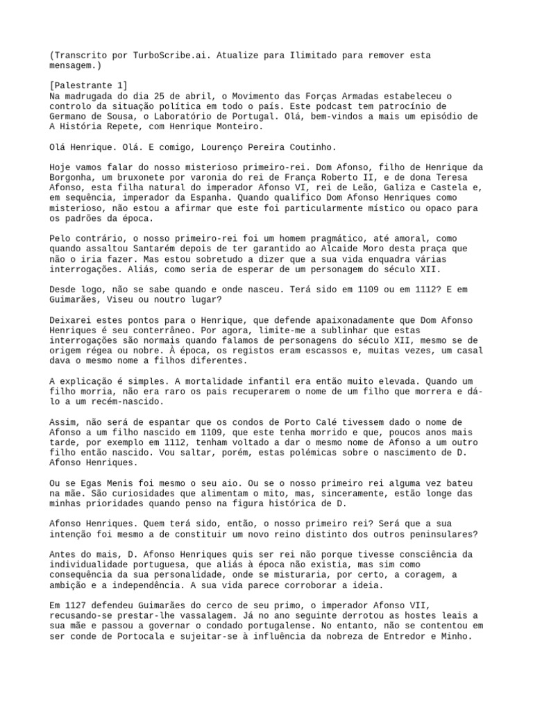 O Mistério de D. Afonso Henriques | PDF | Portugal