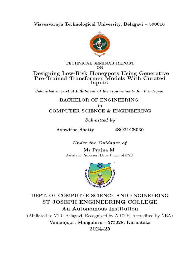 Technical Seminar | PDF | Computing