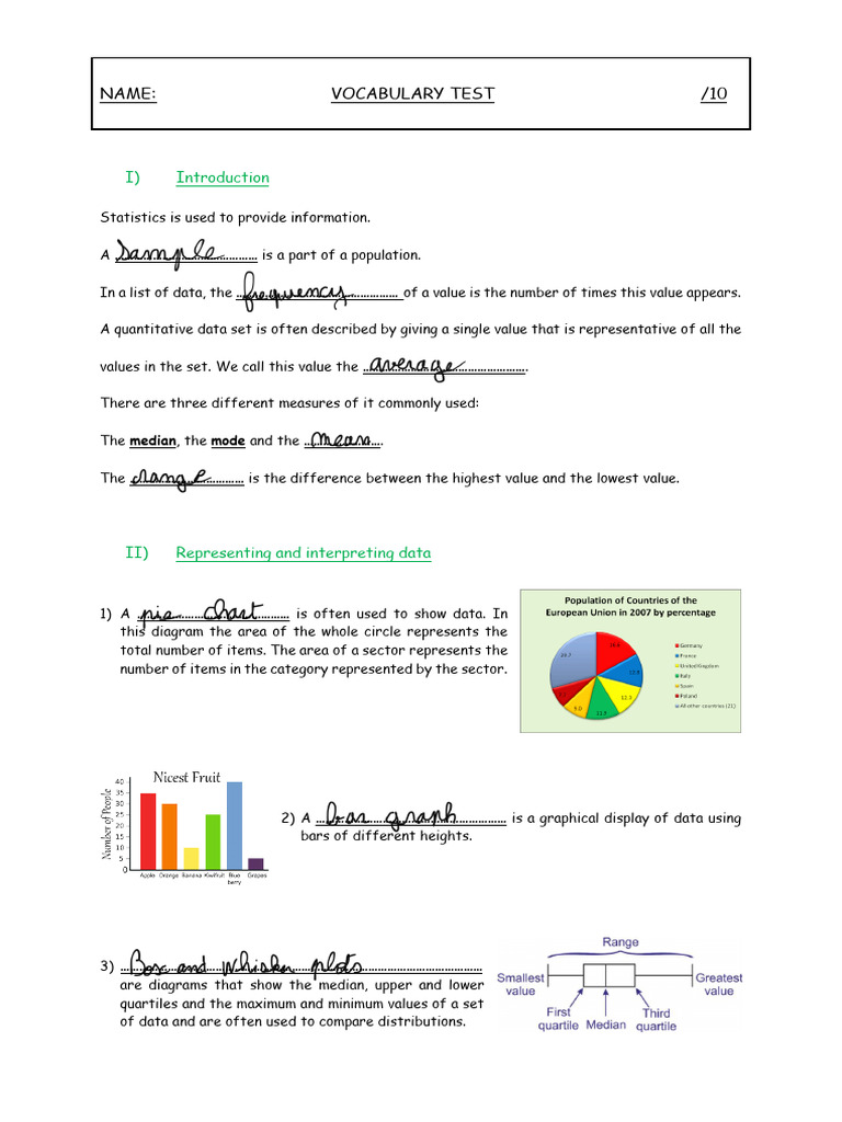 Voc Test | PDF | Games & Activities