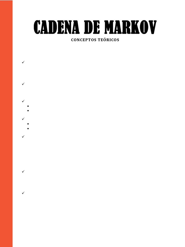 Markov | PDF | Cadena Markov | Probabilidad