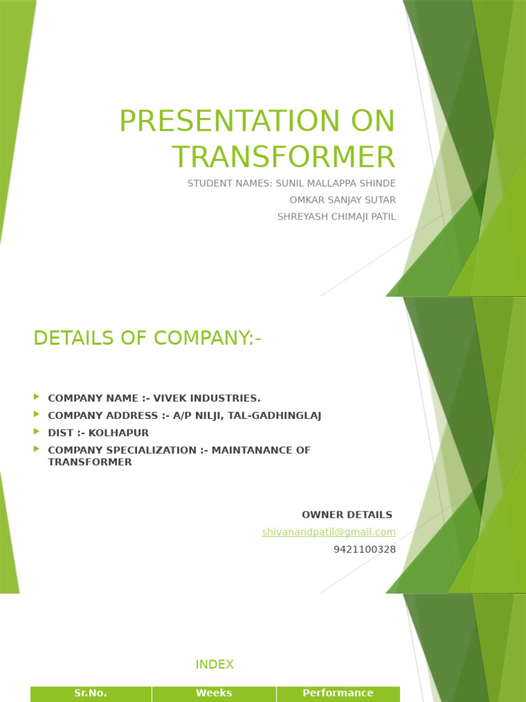 Presentation On Transformer PPT (Autosaved) | PDF | Transformer | Materials Science