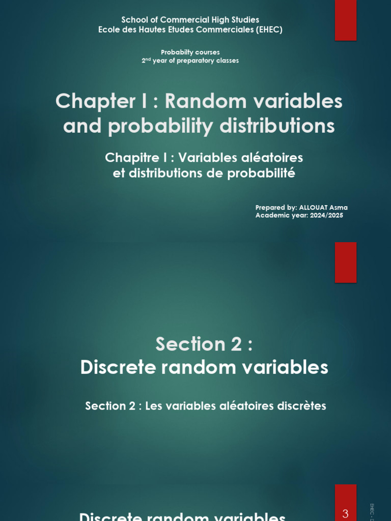 Discrete Random Variables Overview | PDF | Probability Distribution ...
