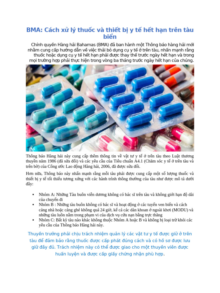 Huong Dan Tieu Huy Thuoc Tren Tau 1 | PDF