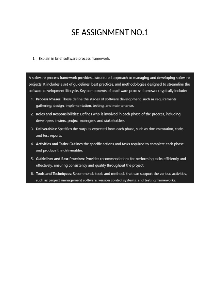 Software Assignemnt | PDF