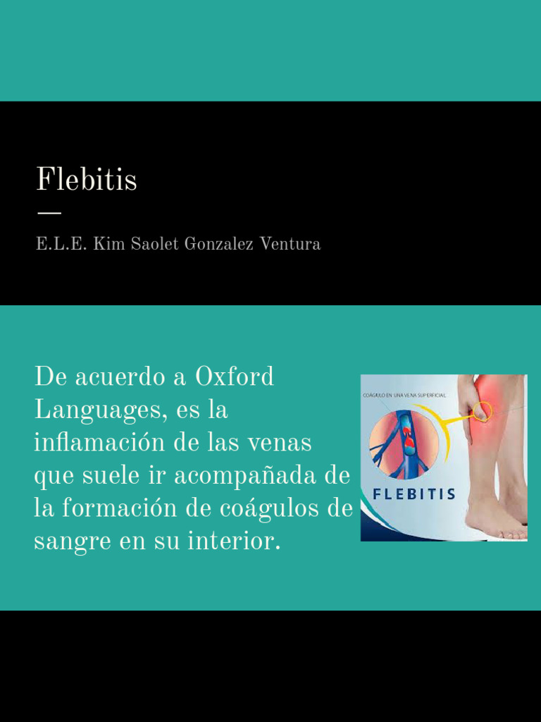 Flebitis | PDF | Terapia intravenosa | Medicina CLINICA
