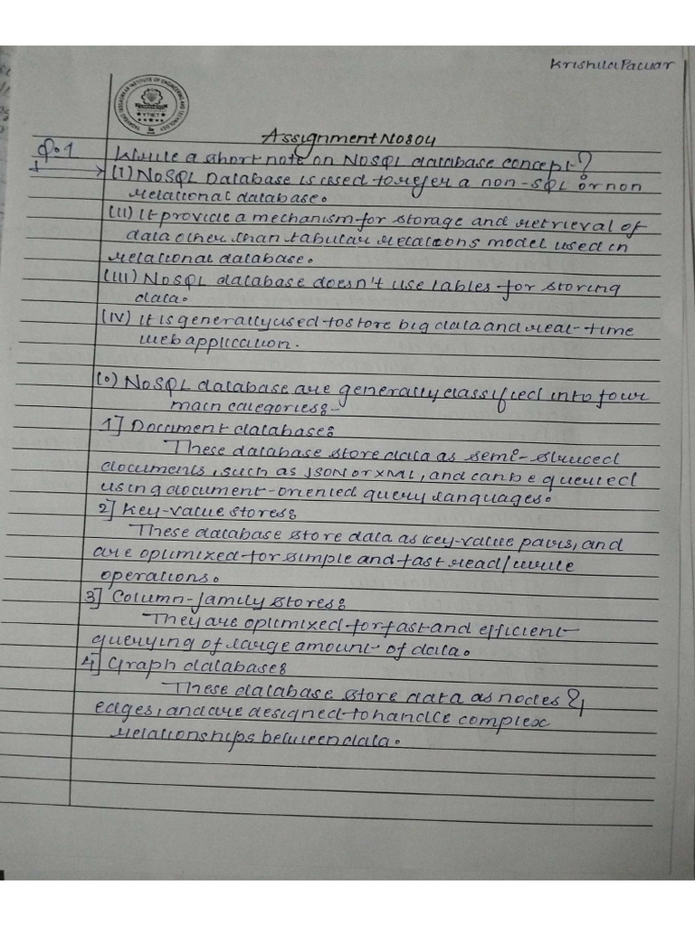 Adbms Assignment 4 | PDF