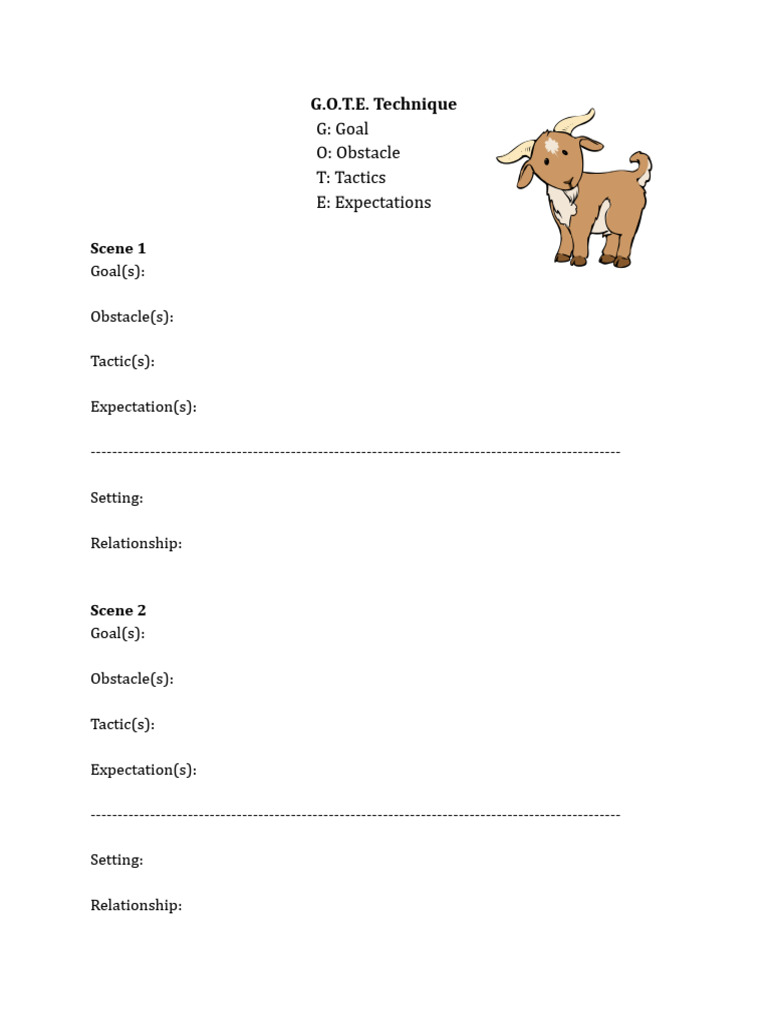 G.O.T.E. Sheet | PDF | Teaching Methods & Materials | Computers