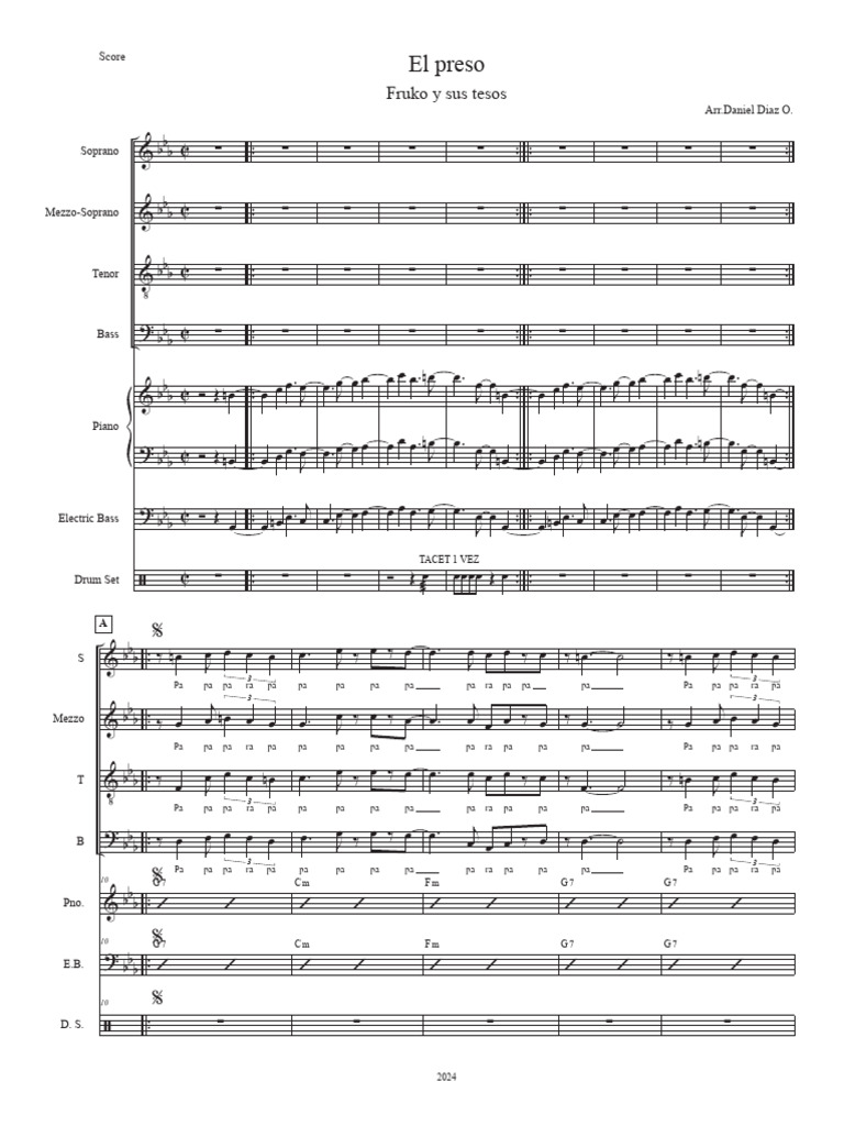 El Preso - Score | PDF