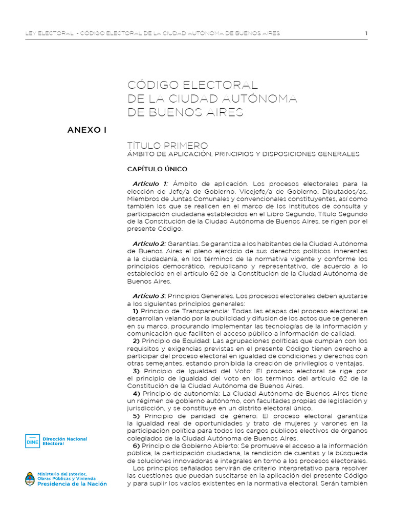 02-Codigo Electoral Caba | PDF | Legislador | Elecciones