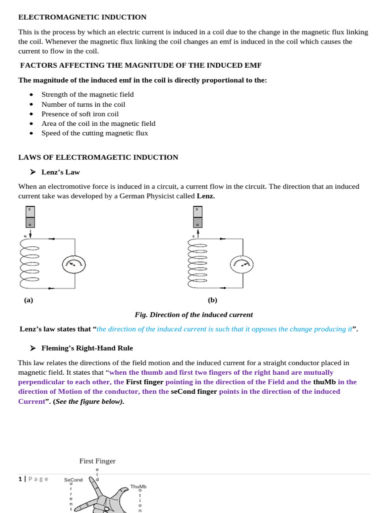 Electromagnetic Induction | PDF | Electromagnetic Induction | Inductor