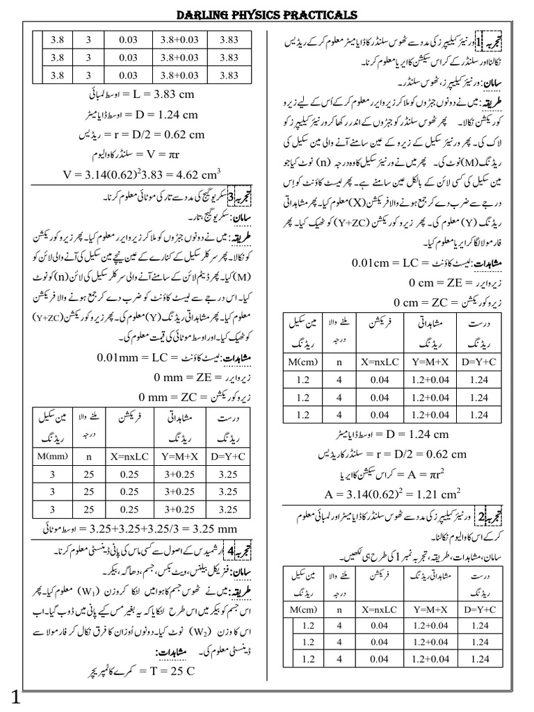 Physics Practicals | PDF