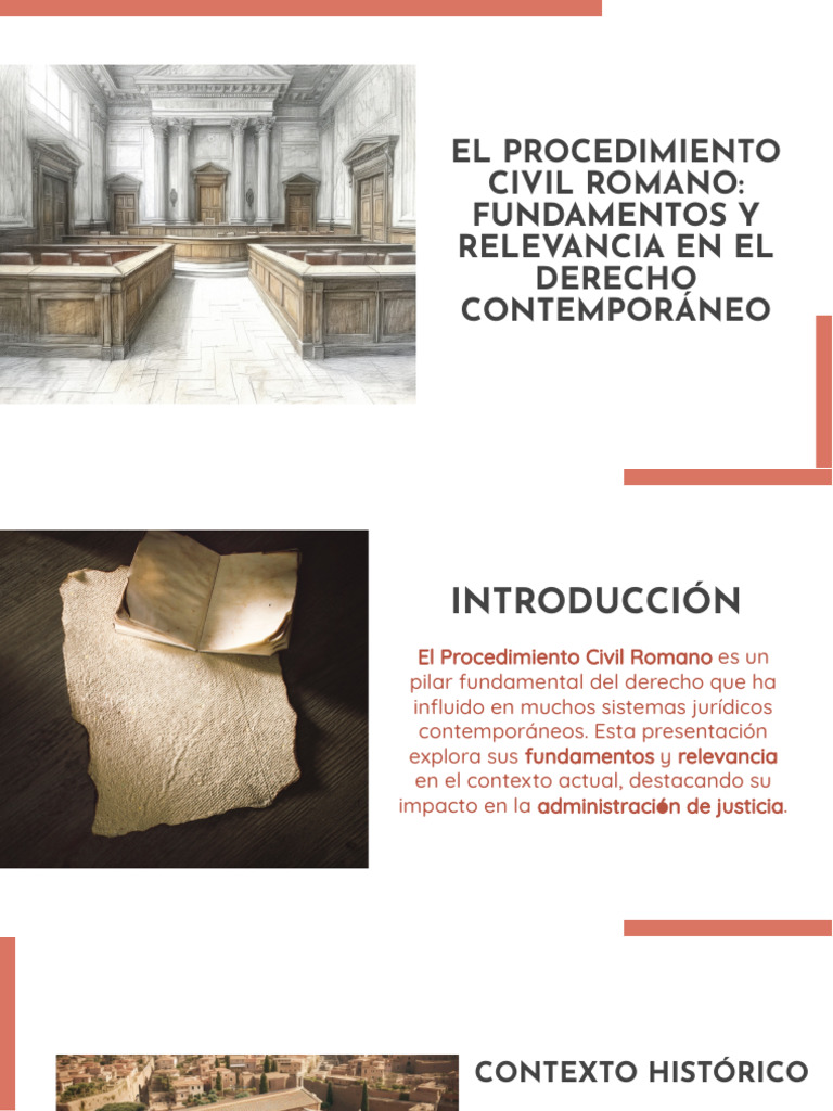 El Procedimiento Civil Romano Fundamentos y Relevancia en El Derecho ...