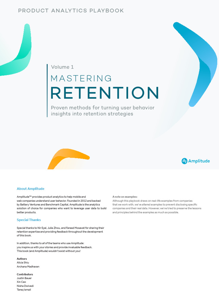 Product Analytics Playbook Vol.1 - Mastering Retention | PDF | Mobile ...