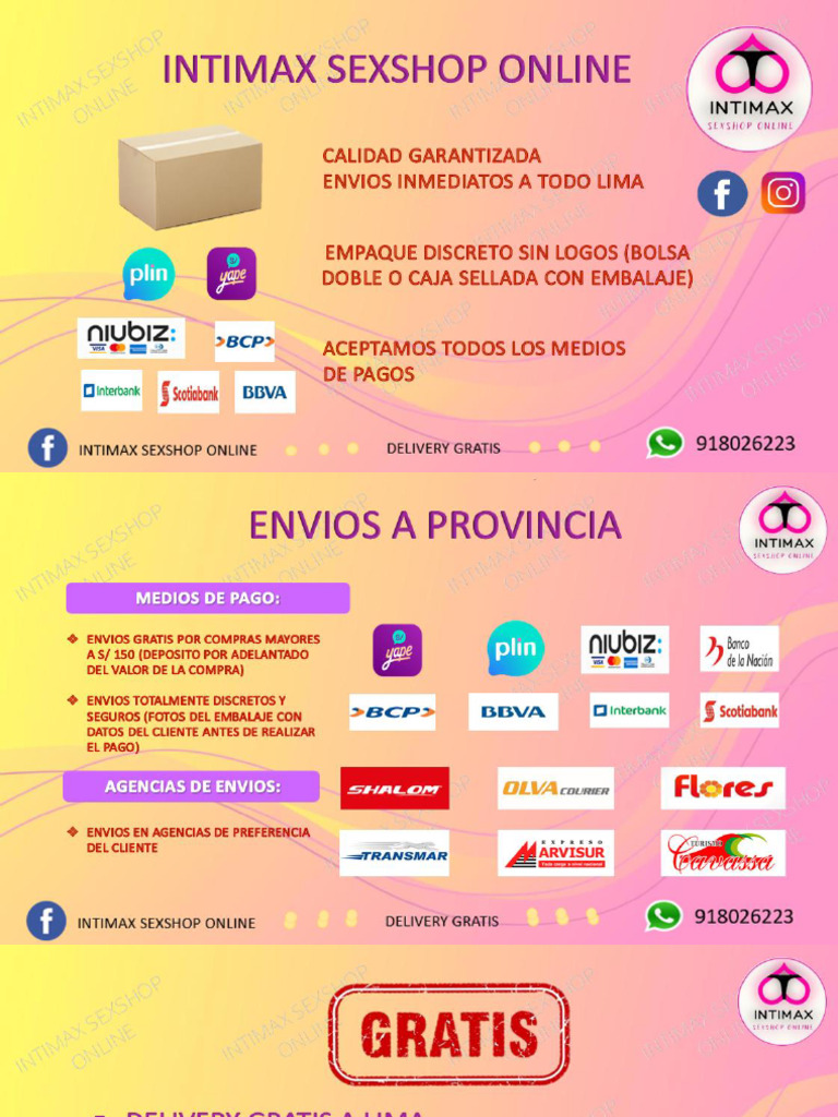 Vibradores - Catalogo Intimax | PDF