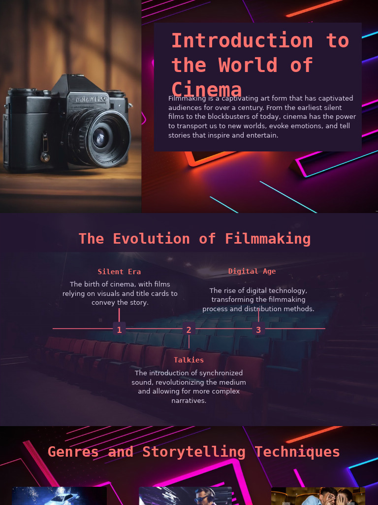Introduction To The World of Cinema 1 2 | PDF | Cinematography