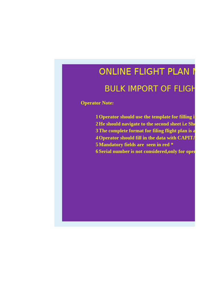 Ofpl FPL Excel Template | PDF